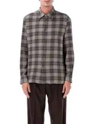 SUNFLOWER Plaid Button-up Shirt - Marrone