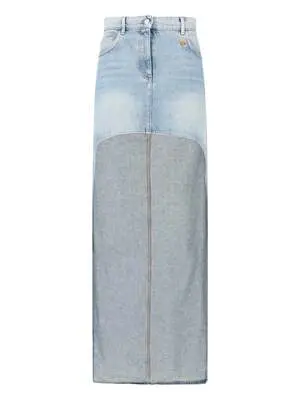 COURREGES 100% Cotton Skirt For - Blue