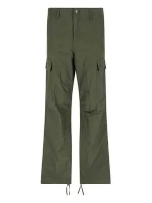 Carhartt Work In Progress Cotton Cargo Trousers - Green