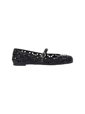 Valentino Garavani Mary Jane Flat Shoes - Black