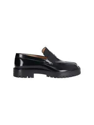 MAISON MARGIELA Bovine Leather Flat Shoes - Black