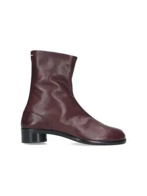 MAISON MARGIELA Textured Leather Ankle Boots