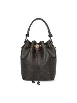 Tory Burch Leather-trim Cotton Tote Bag