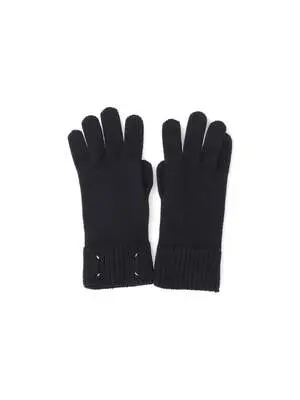 MAISON MARGIELA 100% Wool Gloves - Black