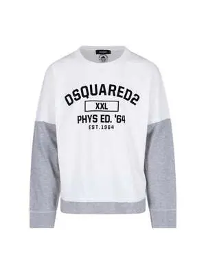 Dsquared2 Graphic Layered Crewneck Sweatshirt