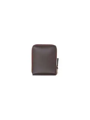 Comme Des Garçons Zip-around Compact Wallet - Brown