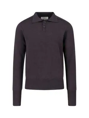 Studio Nicholson Extra Fine Merino Wool Sweater With Collared Neckline
