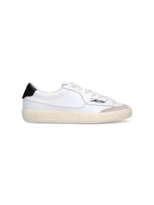 AUTRY 100% Leather Low-top Sneakers - White