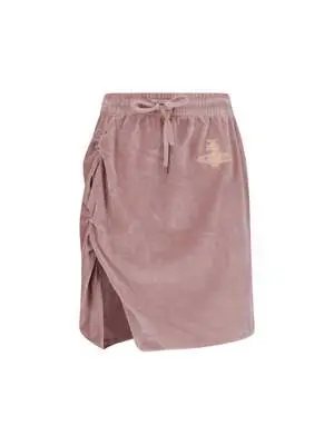 VIVIENNE WESTWOOD Velvet Drawstring Mini Skirt - Pink