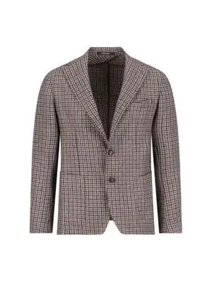 Tagliatore Houndstooth Wool Blazer