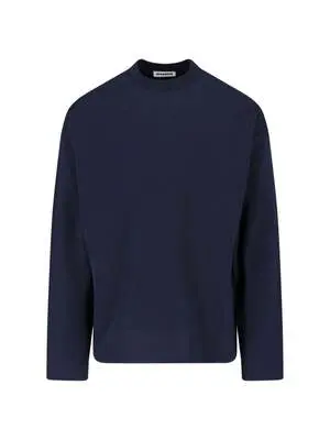JIL SANDER 100% Cotton T-shirt - Blue