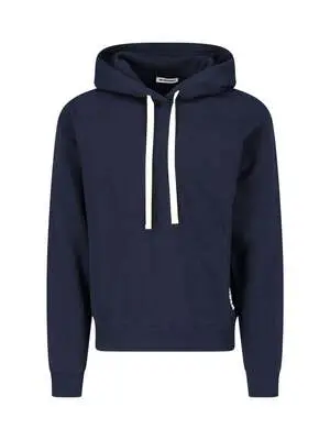 JIL SANDER 100% Cotton Sweatshirt - Blue