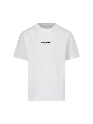 JIL SANDER Lightweight 100% Cotton T-shirt For - White