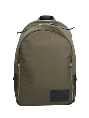 JIL SANDER Contrast Leather And Nylon Backpack - Green