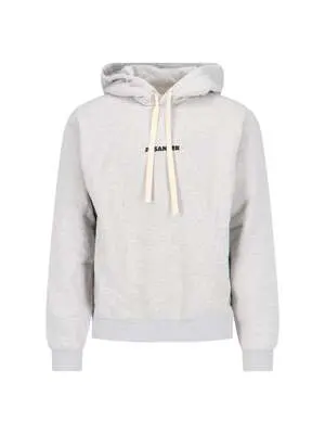 JIL SANDER 100% Cotton Sweater - Grey