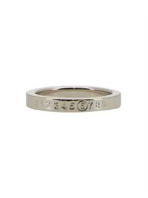 MAISON MARGIELA Logo Emblem Ring - Silver