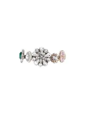 MAISON MARGIELA Brass And Glass Embellished Statement Earrings - Multicolour
