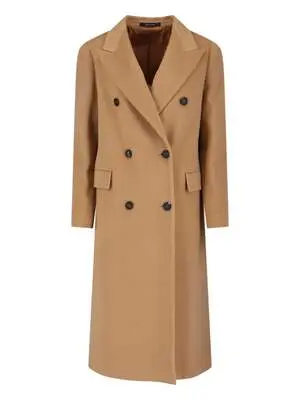 Tagliatore 100% Cashmere Double-breasted Jacket - Brown