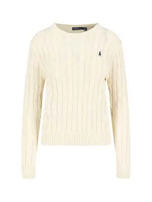 Polo Ralph Lauren 100% Cotton Cable Knit Crewneck Sweater