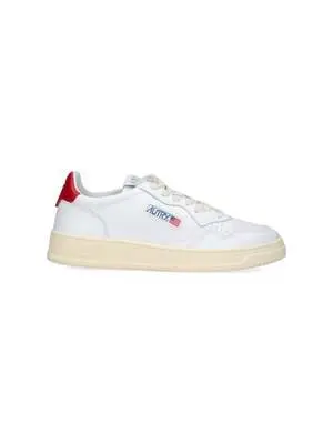 AUTRY Leather Lace Up Sneakers - White