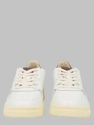 AUTRY Cow Leather & Suede Lace-up Sneakers - Multicolour