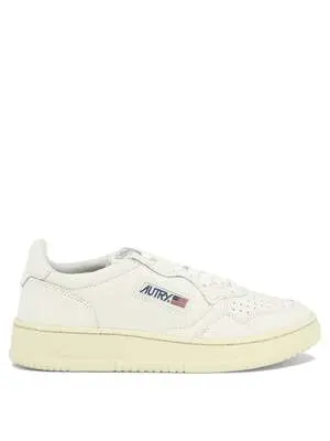 AUTRY Medalist Low Suede And Leather Sneakers - White