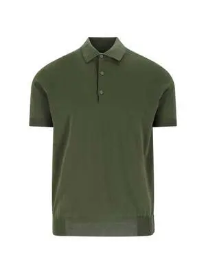 K-WAY 100% Cotton Polo Shirt For - Green
