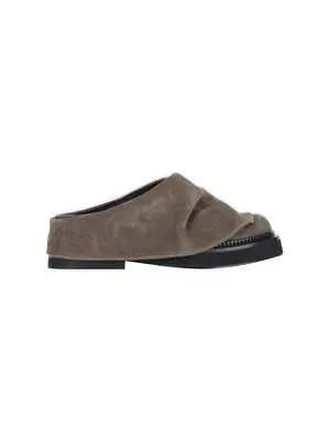 Attico Suede Mules - Beige