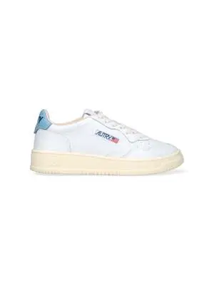 AUTRY Leather Lace-up Sneakers - White