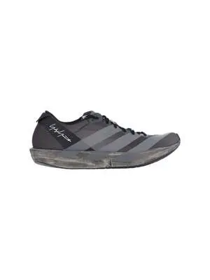 Y3 Textile Low Top Sneakers - Black