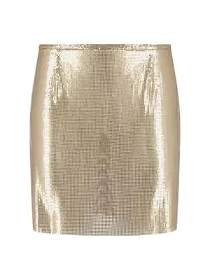 Rabanne Aluminium Blend Skirt - Gold