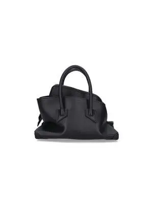 Attico THE ATTICO Structured Top Handle Bag Black