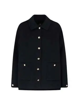 ANINE BING Cashmere-blend Jacket With Classic Collar