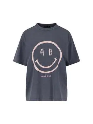 ANINE BING Washed Crew Neck T-shirt