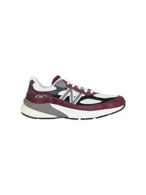 NEW BALANCE Pigskin & Mesh Sneakers - Red