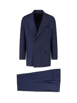 Kiton Double-breasted Suit Set