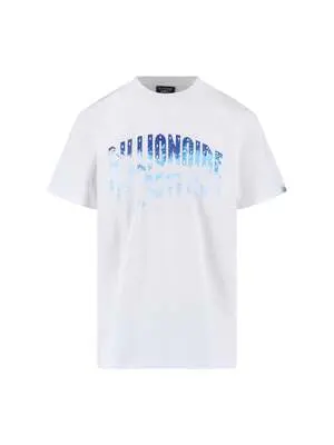 BILLIONAIRE Logo T-shirt In 100% Cotton For - White
