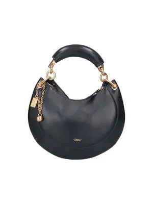 Chloé Lamb Leather Shoulder Bag - Black