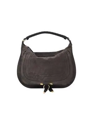 Chloé Calf Split Suede Leather Shoulder Bag - Brown