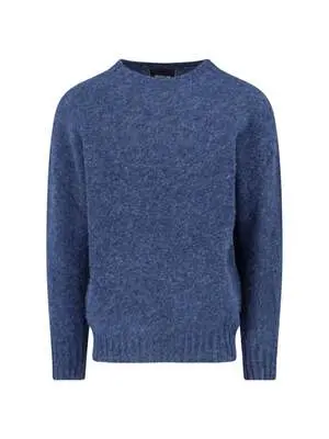Howlin' 100% Fine Wool Sweatshirt Sweater For - Blue