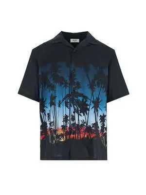 Celine 100% Viscose Button-up Shirt - Black