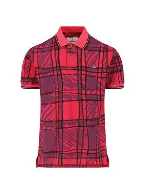 VIVIENNE WESTWOOD Printed Short-sleeve Polo Shirt