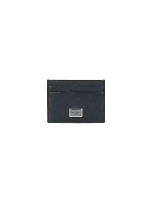 Dolce & Gabbana Calf Leather Wallet With Viscose Lining - Black