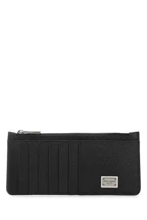 Dolce & Gabbana Leather Card Holder - Black