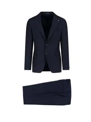 Tagliatore 100% Virgin Wool Dress - Blue