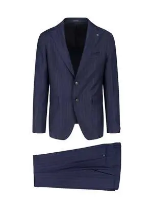 Tagliatore 100% Virgin Wool Dress - Blue