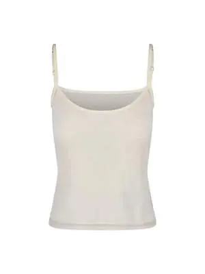 Paloma Wool Lightweight Organic Cotton & Polyamide Top - Beige