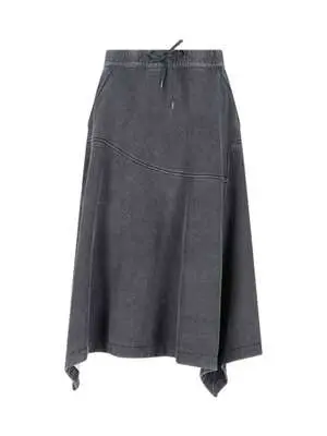Our Legacy Asymmetrical Draped Midi Skirt - Grey