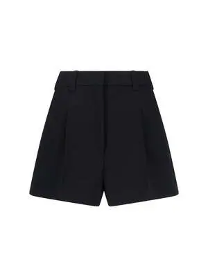 Givenchy Wool Shorts With Belt Loops And Hook Closure