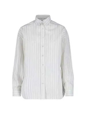 FINAMORE 1925 Striped Button-down Shirt - White